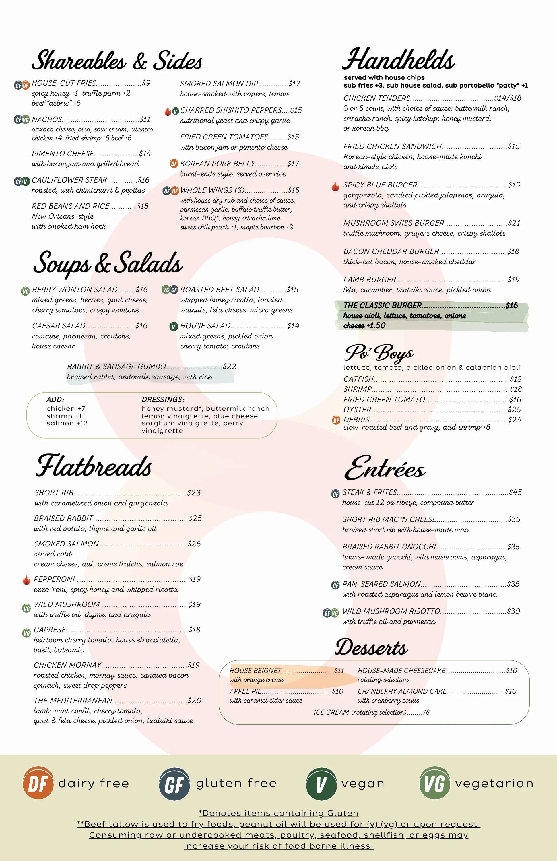 Menu | Parlay on 8th
